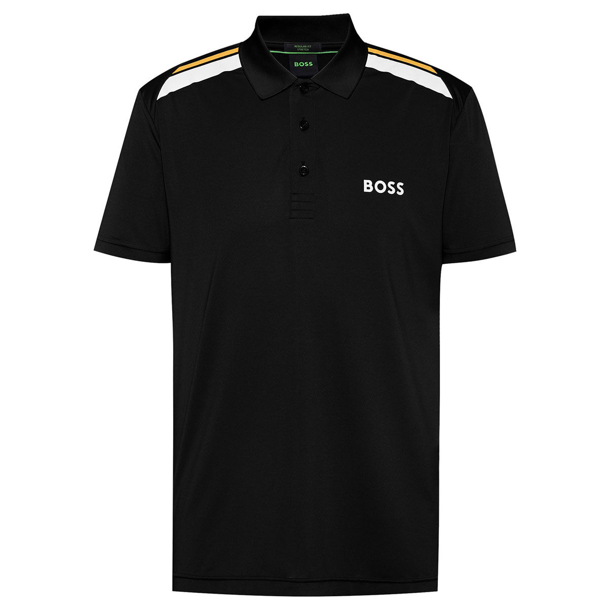 Hugo Boss Black Comfortable Striped Men's Paddytech Golf Polo Shirt ...
