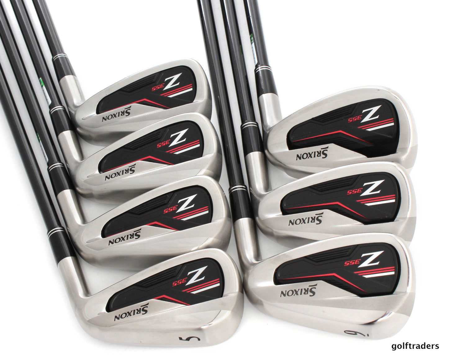 SRIXON Z-355 IRONS 5-PW, SW GRAPHITE MIYAZAKI REG FLEX - SUPERB (+0.25 ...