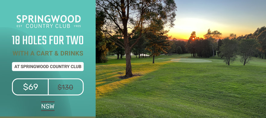 18 Holes for Two In a Cart with Drinks at the Beautiful Springwood ...
