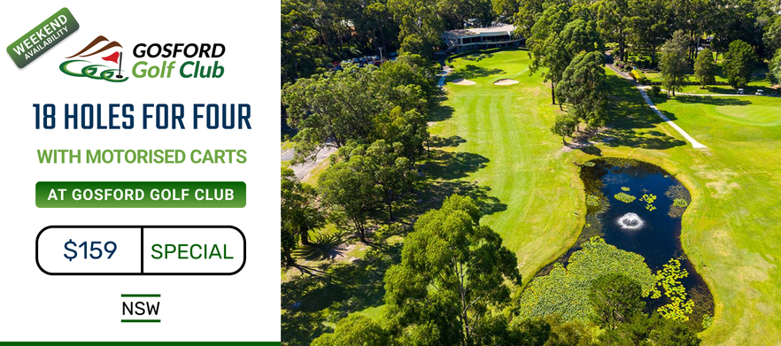 18 Holes for Four in Motorised Carts at the Beautiful Gosford Golf Club ...
