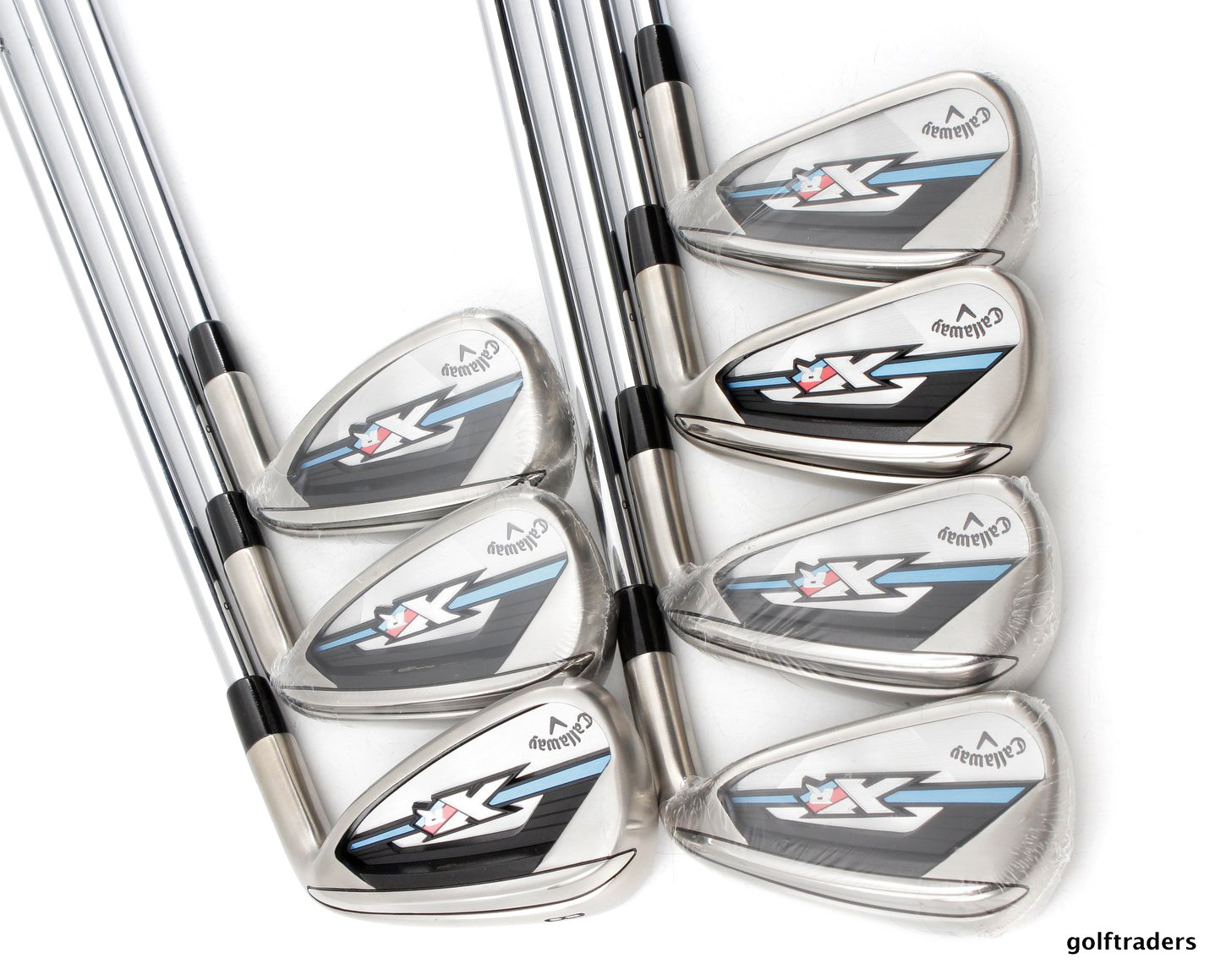 CALLAWAY XR OS IRONS 4-PW STEEL TT XP R300 95 REGULAR FLEX - NEW #E4041 ...