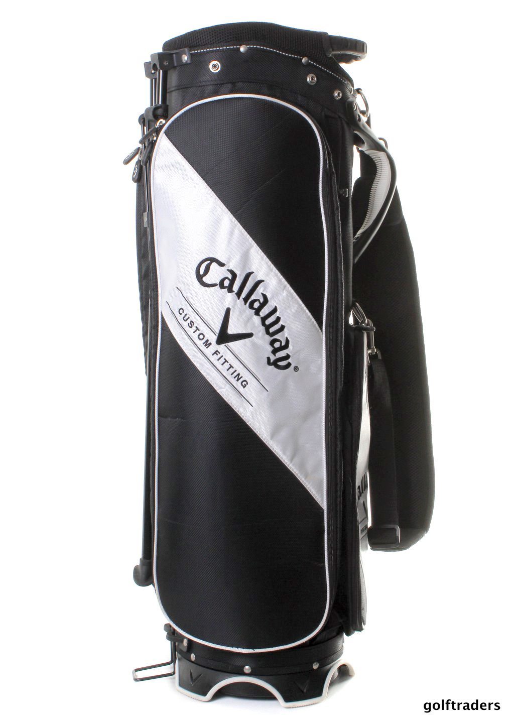 CALLAWAY CUSTOM FITTING STAND BAG - BLACK / WHITE - USED #E4419 just ...