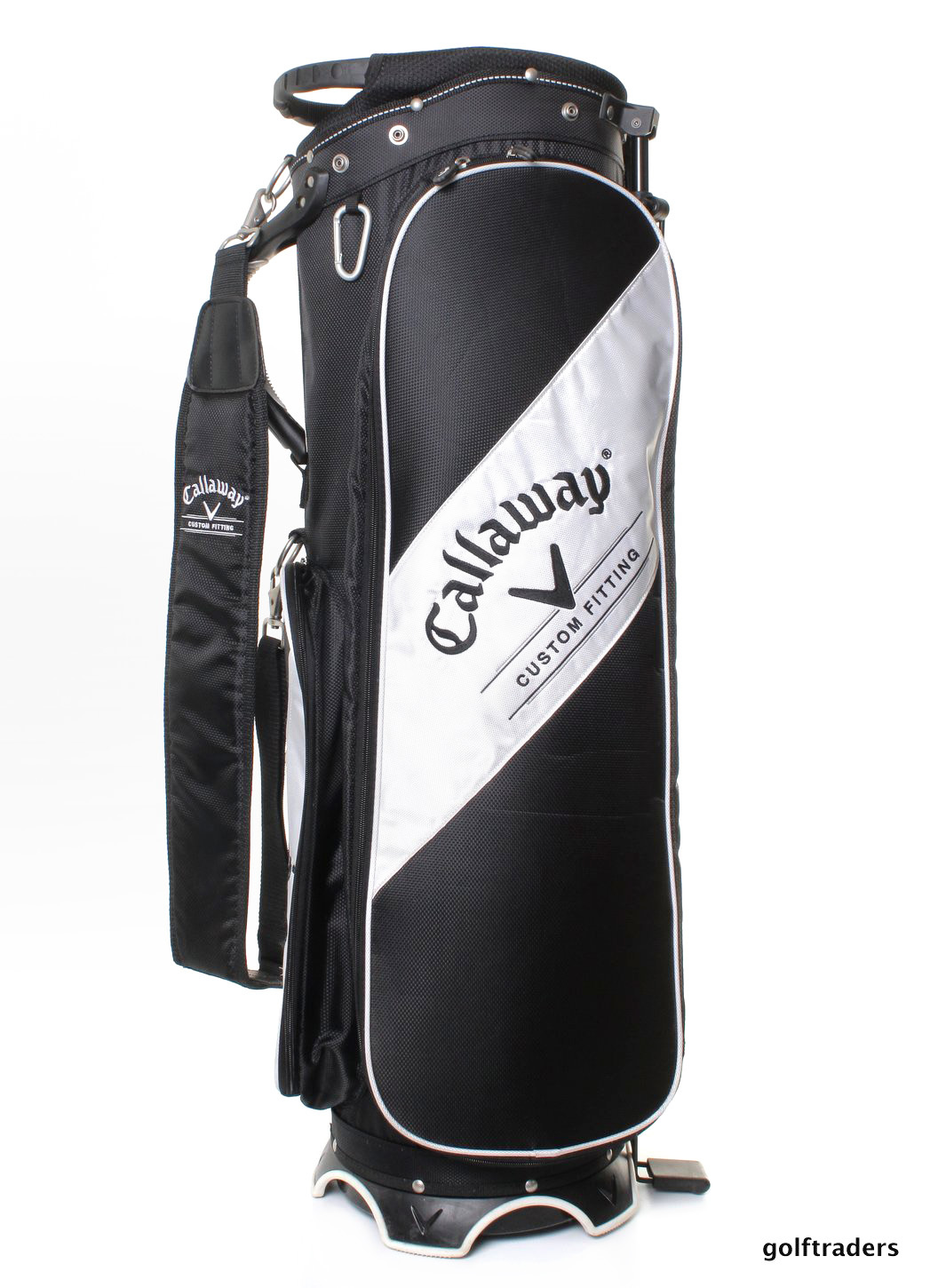 CALLAWAY CUSTOM FITTING STAND BAG - BLACK / WHITE - USED #E4418 just ...