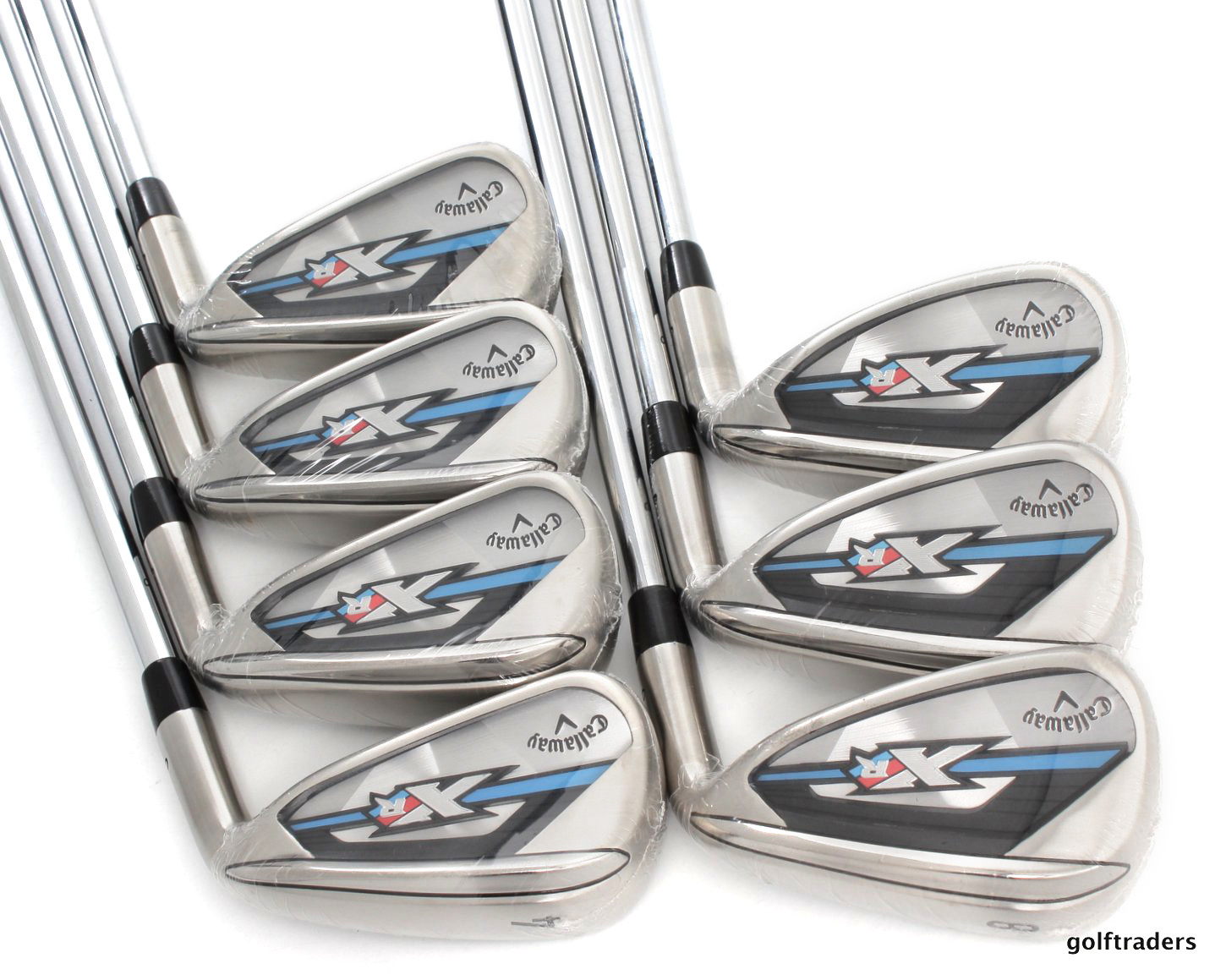 CALLAWAY XR OS IRONS 4-PW STEEL PRECISION REGULAR FLEX - NEW #E4042 ...