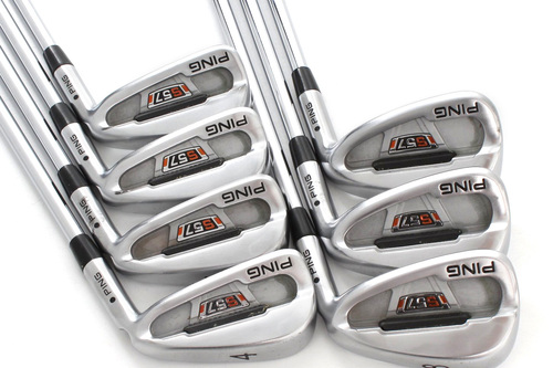 PING S57 BLACK DOT IRONS 4-PW STEEL STIFF FLEX - NEW GRIP #E5338 just ...