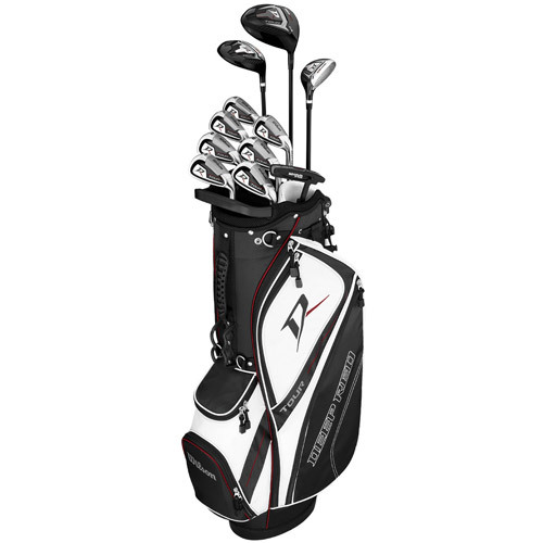 WILSON DEEP RED TOUR MEN'S GOLF PACKAGE FULL SET REGULAR FLEX - NEW # ...
