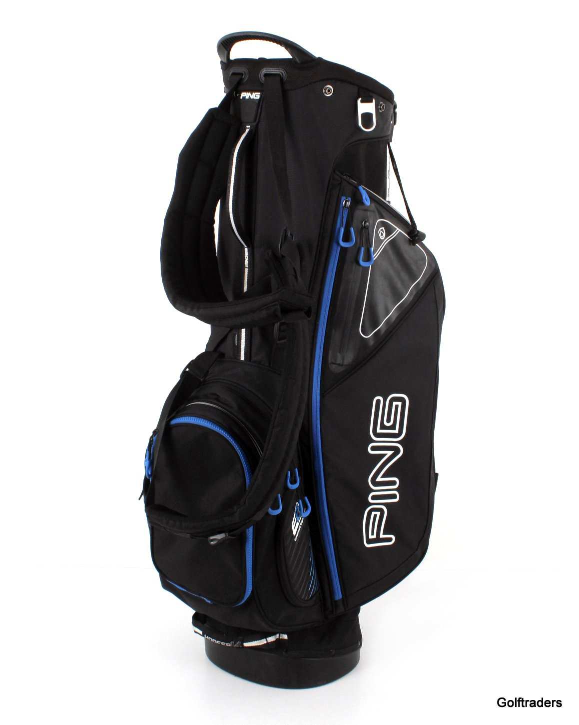 PING E2 HOOFER GOLF STAND BAG - BLACK / NAVY - USED #E6551 just $150.00