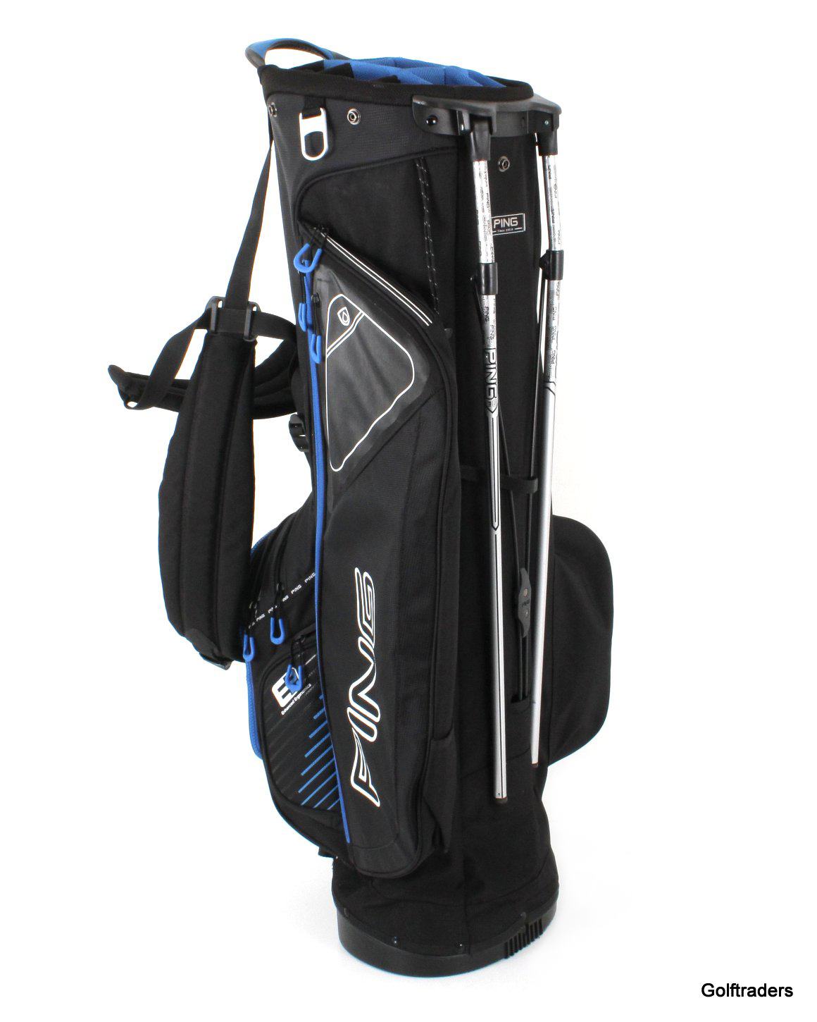 PING E2 HOOFER GOLF STAND BAG - BLACK / NAVY - USED #E6551 just $150.00