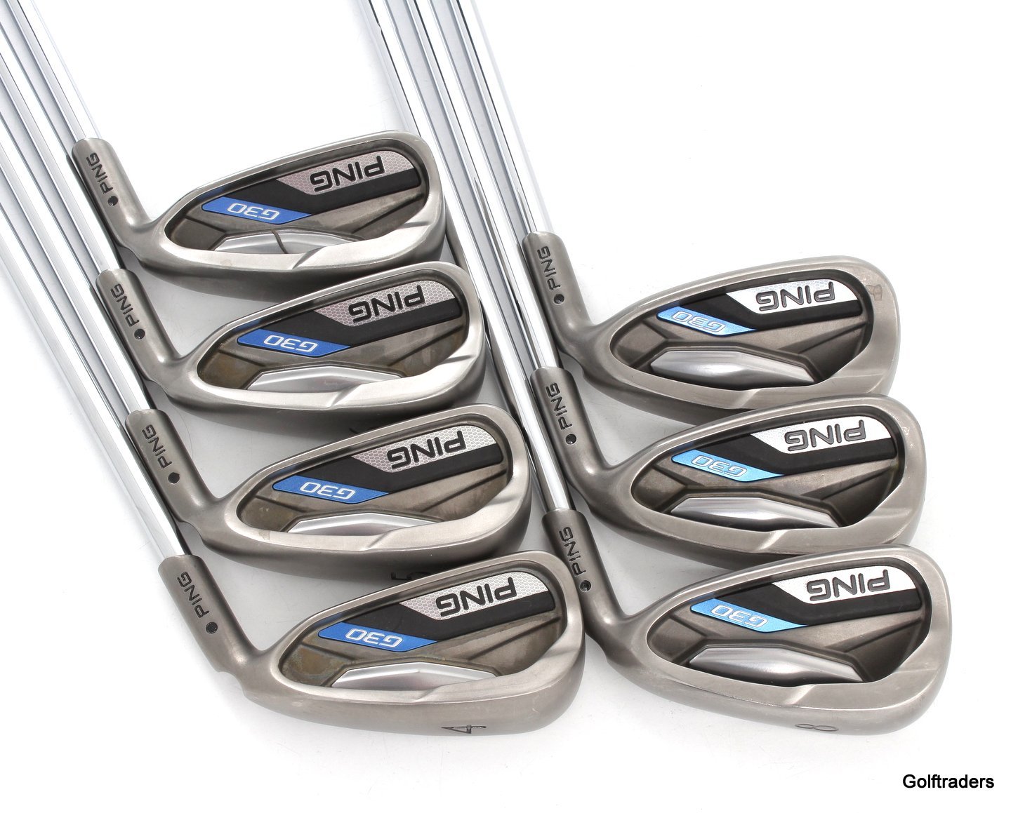 PING G30 BLACK DOT IRONS 4-PW STEEL CFS REGULAR FLEX - NEW GRIP (+0.5 ...