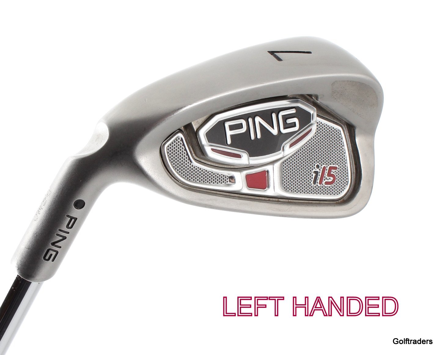 PING i15 BLACK DOT 7 IRON AWT STEEL SHAFT STIFF FLEX - LH #E5252 just ...