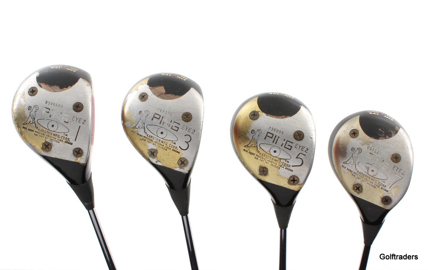 Ping Eye2 Vintage Set Driver, 3 & 5 & 7 Wood Steel Regular Flex New ...